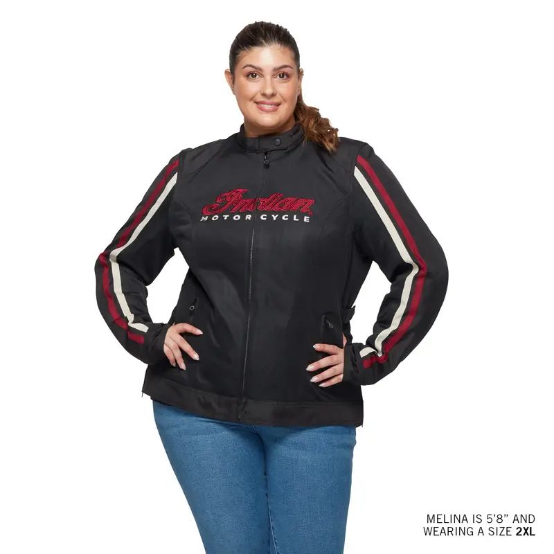 Indian-Only - WOMENS MILESTONE MESH JACKET - BLACK
