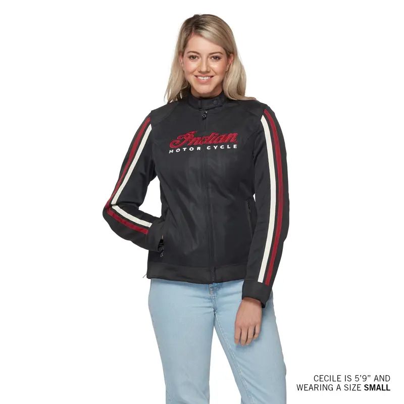 Indian-Only - WOMENS MILESTONE MESH JACKET - BLACK