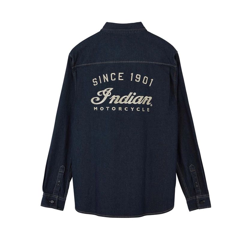 Indian-Only - MENS HERITAGE DENIM SHIRT - NAVY