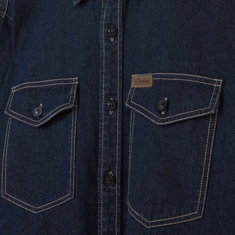 Indian-Only - MENS HERITAGE DENIM SHIRT - NAVY