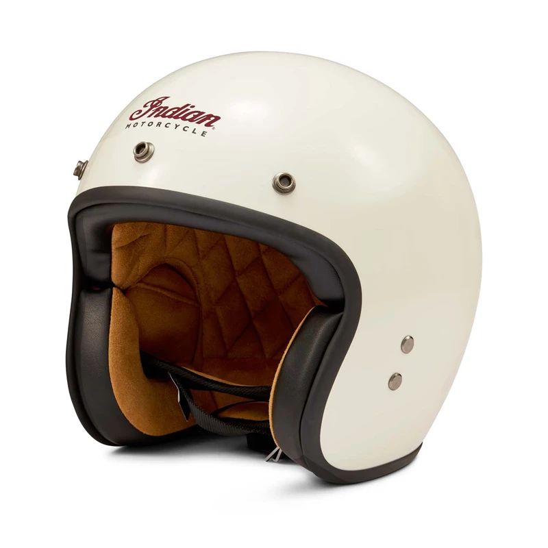 Indian-Only - RETRO OPEN FACE HELMET - CREAM