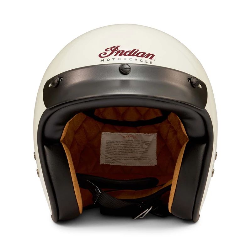Indian-Only - RETRO OPEN FACE HELMET - CREAM