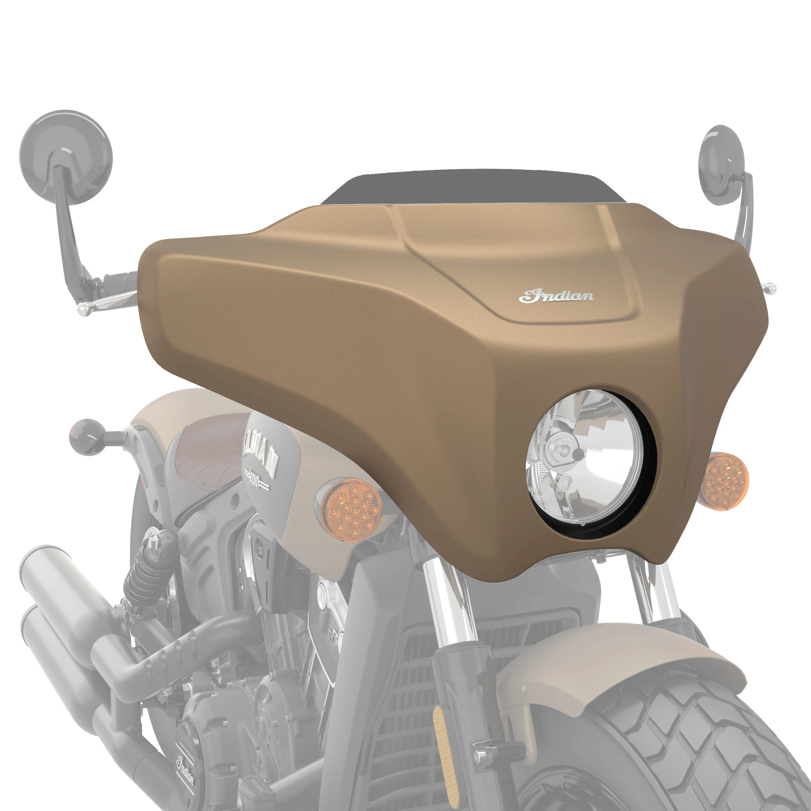 Indian-Only - SCOUT QUICK RELEASE FAIRING - DEEP BRASS SMOKE