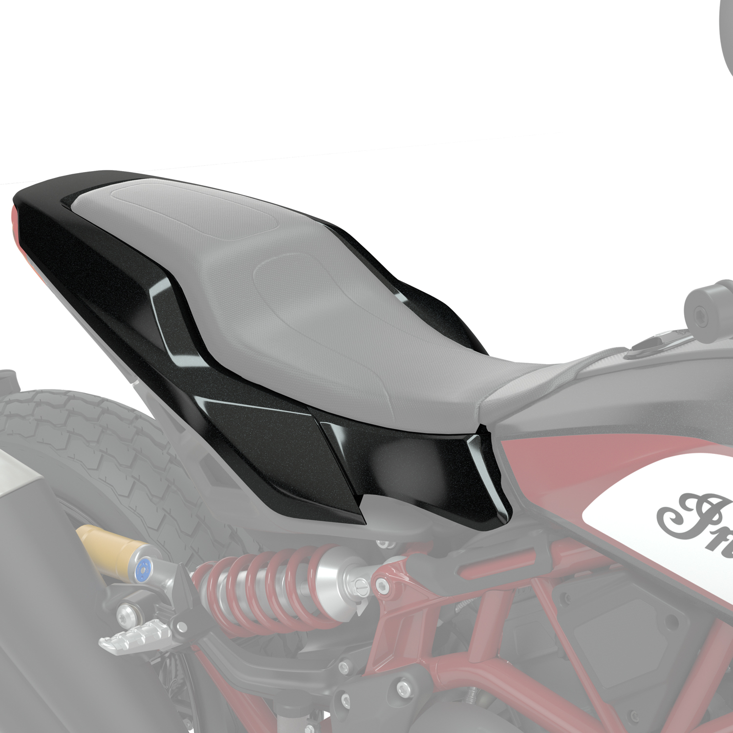 Indian Only TRACKER SEAT BASE COWL THUNDER BLACK PEARL FTR 1200 Indian Only TRACKER SEAT BASE COWL THUNDER BLACK PEARL FTR 1200