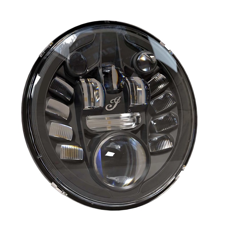 Indian-Only - PATHFINDER 7" ADAPTIVE LED ECE HEADLIGHT - BLACK